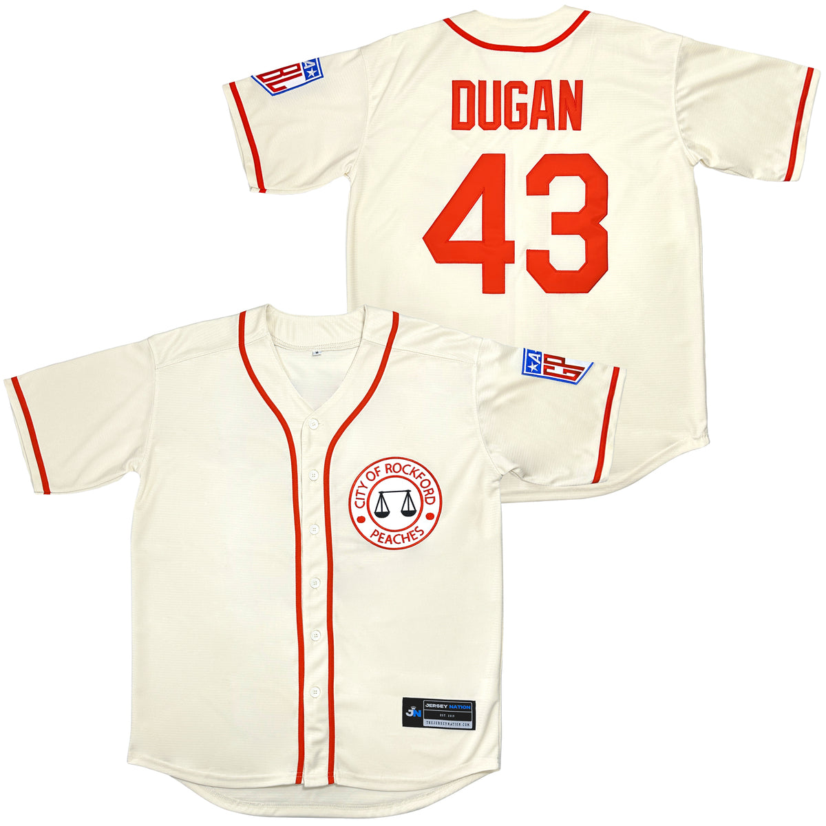Jimmy Dugan Rockford Peaches Baseball Jersey – The Jersey Nation